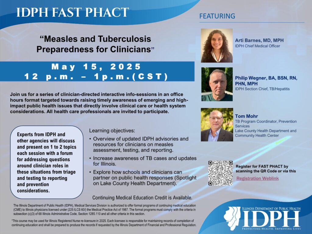 IDPH FAST PHACT: Measles and Tuberculosis Preparedness for Clinicians ...